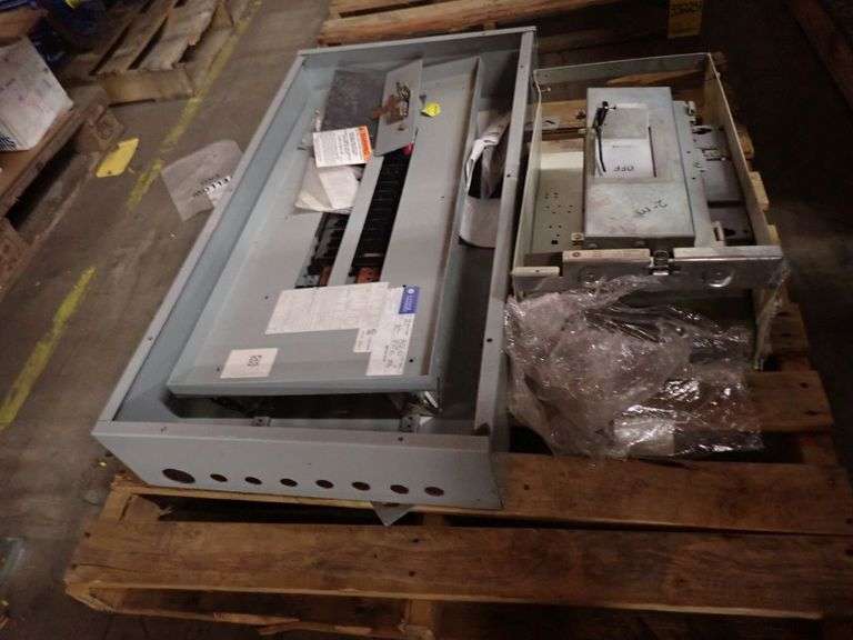 GE 125A Panelboard with Westinghouse Enclosure - Yellow Tag Auctions