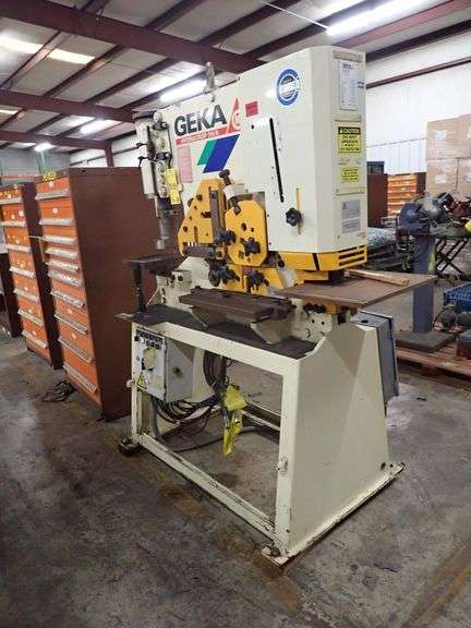 Geka Hydracrop 55A Ironworker Punching Machine - Yellow Tag Auctions