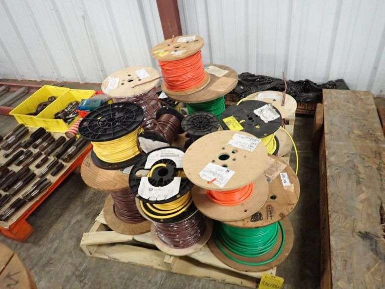 Lot of Assorted Spools of Wire - Yellow Tag Auctions