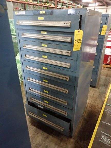 Vidmar 9-Drawer Tool Cabinet - Yellow Tag Auctions