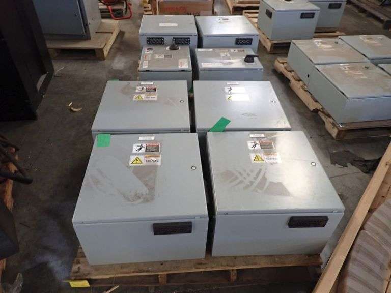 Lot of (4) Hoffman Cutout Boxes - Yellow Tag Auctions