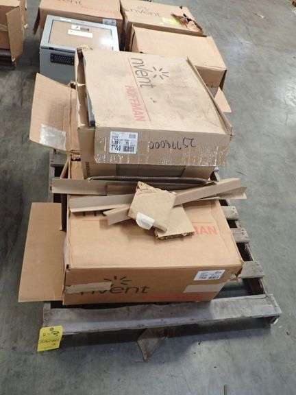 Lot of (3) Hoffman Control Panel Enclosures with Circuit Breakers ...