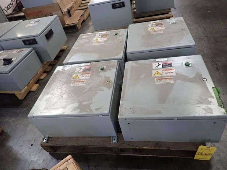 Lot of (4) Hoffman Industrial Control Panel Enclosure - Yellow Tag Auctions