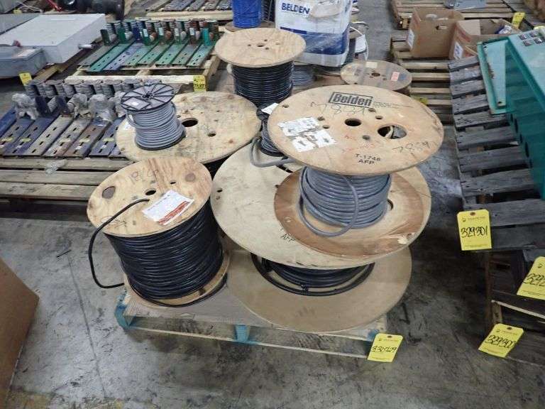 Lot of Assorted Spools of Wire - Yellow Tag Auctions