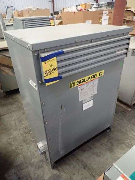 Square D 45 KVA Dry Type Transformer - Yellow Tag Auctions