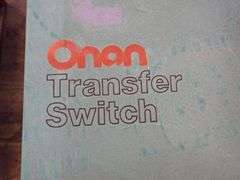 Onan Transfer Switch with Ventilation Plate - Yellow Tag Auctions
