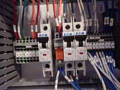 Lot of (2) Hoffman Control Panel Enclosures with Circuit Breakers ...