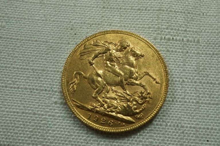 1926 British Gold Sovereign - Yellow Tag Auctions