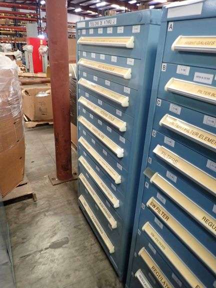 Vidmar 9-Drawer Storage Cabinet - Yellow Tag Auctions