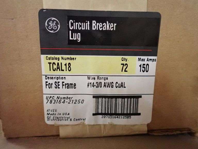 Lot of (360) GE Circuit Breaker Lugs and Kits - Yellow Tag Auctions