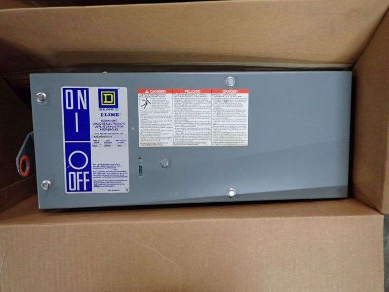 Lot of (3) Square D 250A I Line Busway Units - Yellow Tag Auctions