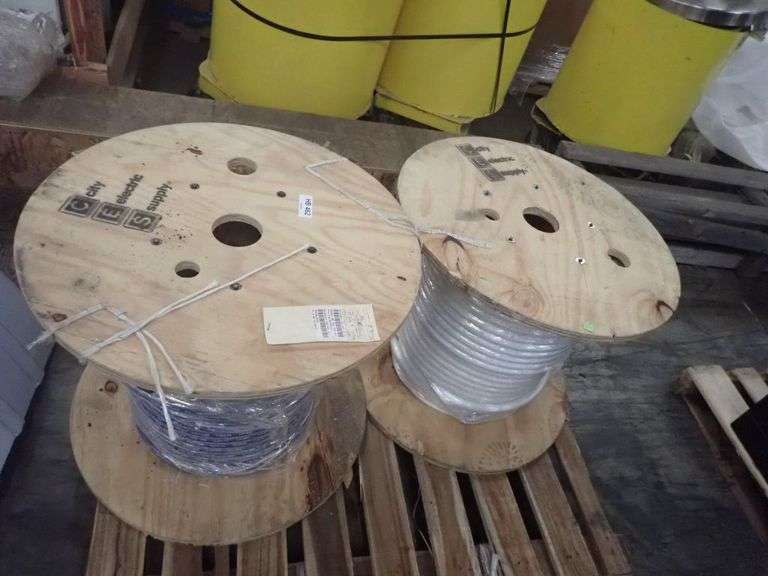 Lot of (2) Spools of Aluminum Wire - Yellow Tag Auctions