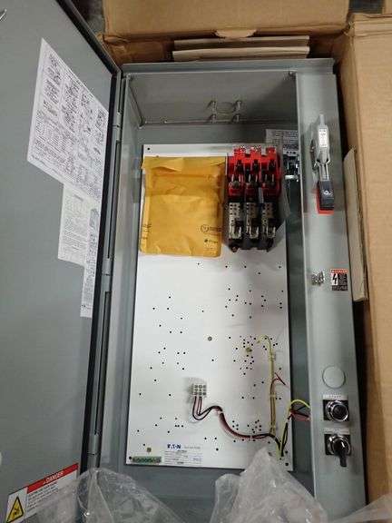 Lot of (2) Eaton Combination Pump Panels with Fused Disconnects ...