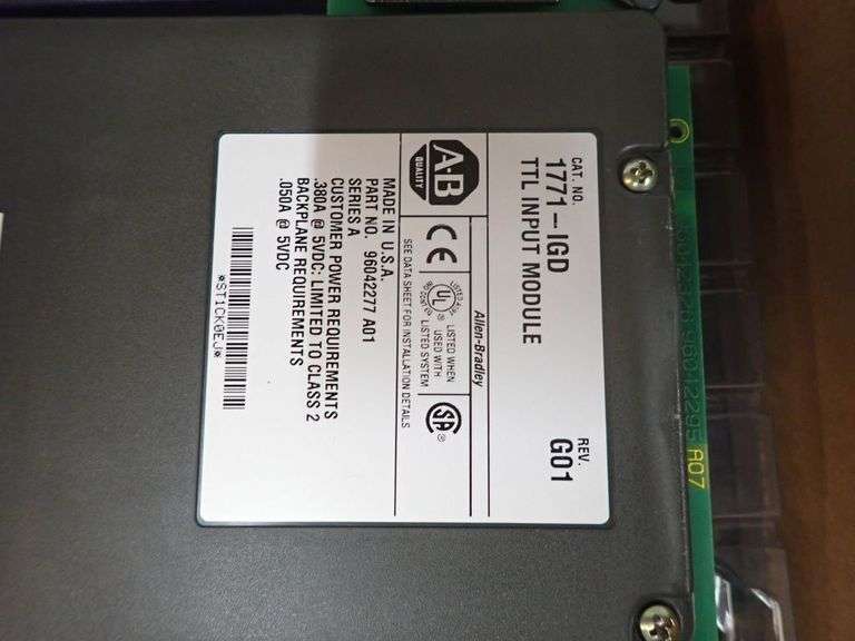 Lot of (5) AB 1771 Modules - Yellow Tag Auctions