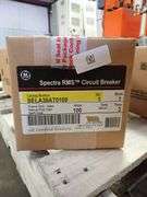Lot of (12) GE Spectra RMS 100A Circuit Breakers - Yellow Tag Auctions
