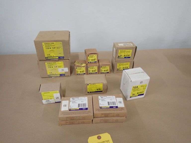 Lot of Assorted Square D Electrical Components - Yellow Tag Auctions