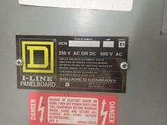 Square D Enclosure with Panelboard - Yellow Tag Auctions