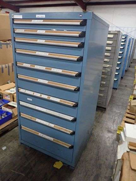 Rousseau 10-Drawer Cabinet with Square D Electrical Components - Yellow ...