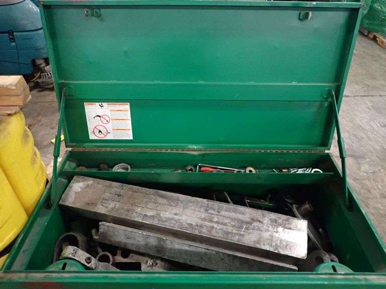 Greenlee Storage Chest with Industrial Components - Yellow Tag Auctions