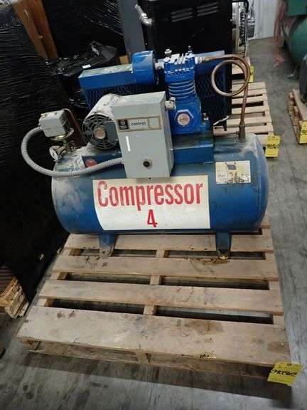 Air Compressor with GE Control Panel - Yellow Tag Auctions
