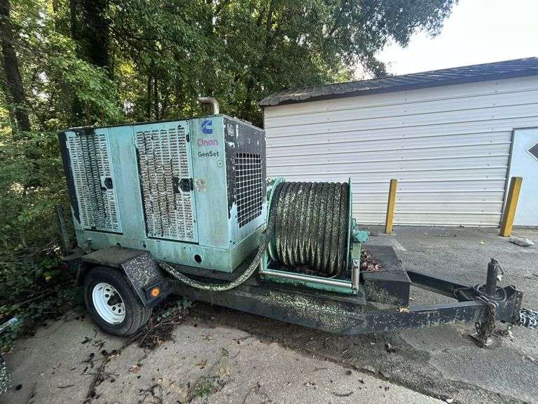 Conyers, GA - No Title - Onan 50 KW Towable Diesel Generator - Yellow ...