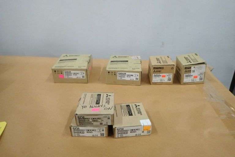 Lot of (7) Mitsubishi PLC Components - Yellow Tag Auctions