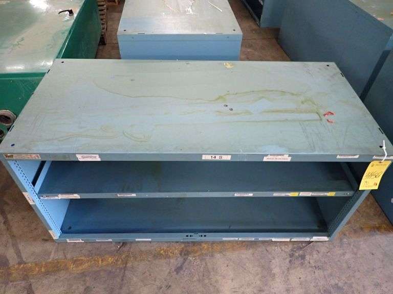 Stanley Vidmar Open Face Base Cabinet with 2-Shelves - Yellow Tag Auctions