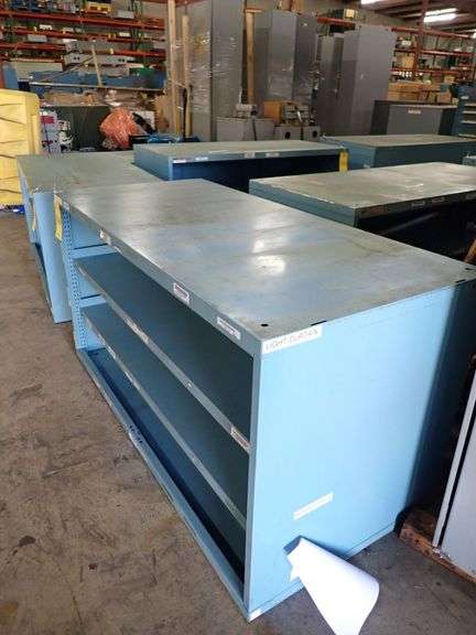 Stanley Vidmar Open Face Base Cabinet with 2-Shelves - Yellow Tag Auctions
