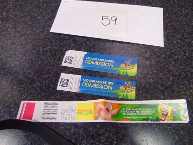 NICKELODEON UNIVERSE (6)/MINI GOLF PASSES (4) - "FAMILY FUN DAY ...