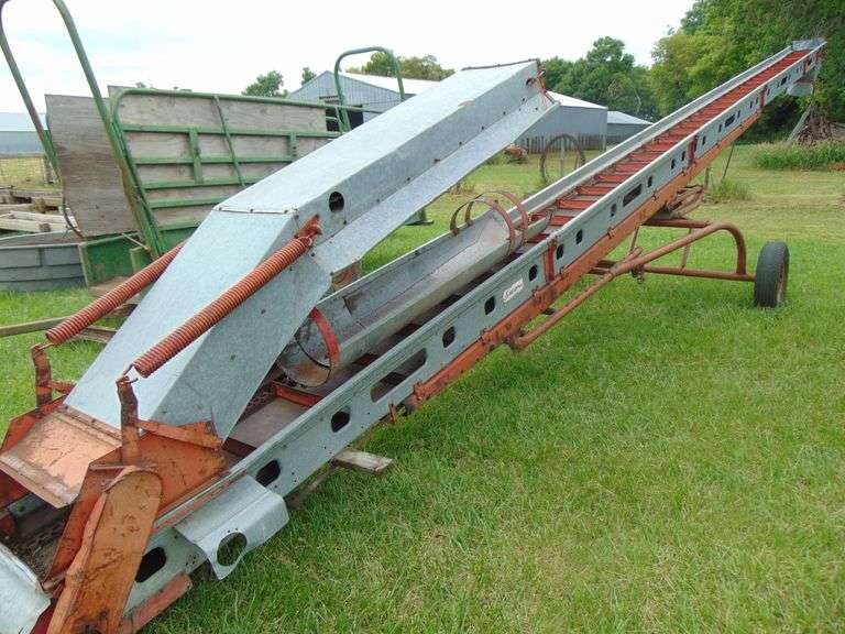 KEWANEE 500 44' GRAIN & BALE ELEVATOR, HYD LIFT, PTO DRIVE - Ziemer ...