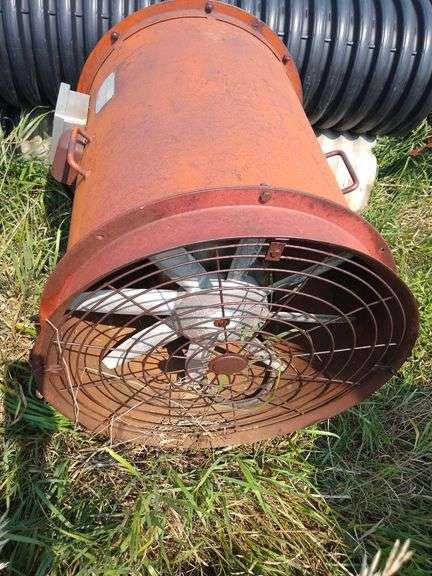 24 INCH GRAIN BIN FAN W/5 HP MOTOR - Ziemer Hilbrands Auctions