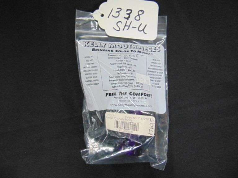 KELLY, TRUMPET 7C CRYSTAL PURPLE MOUTHPIECE. - Ziemer Hilbrands Auctions