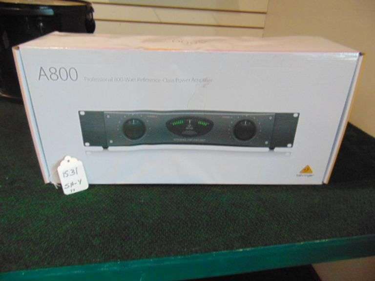 NEW BEHRINGER SOUND AMPLIFIER, 800 WATTS, MODEL A800. - Ziemer ...