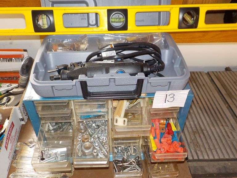 DREMEL SET, LEVEL, ORGANIZER, FULL - Ziemer Hilbrands Auctions