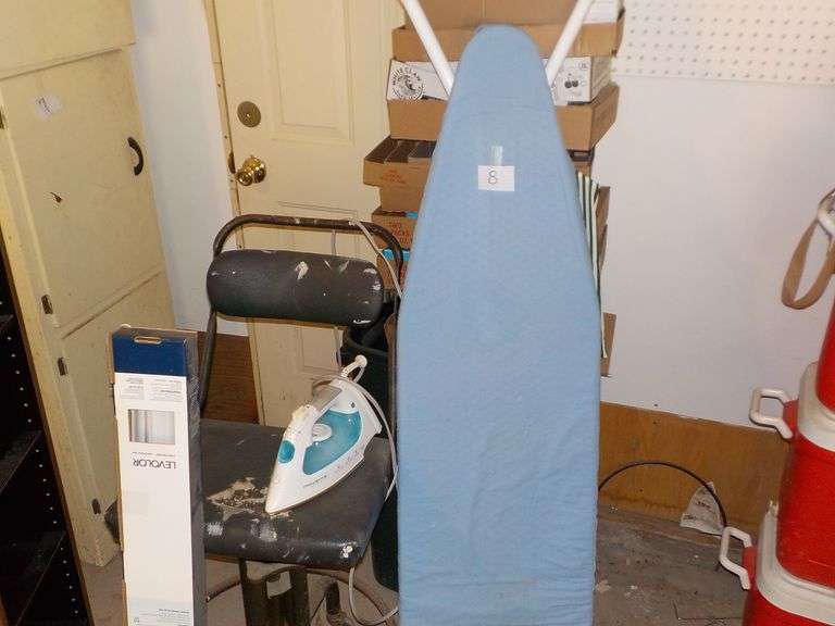 IRONING BOARD, IRON, STOOL - Ziemer Hilbrands Auctions