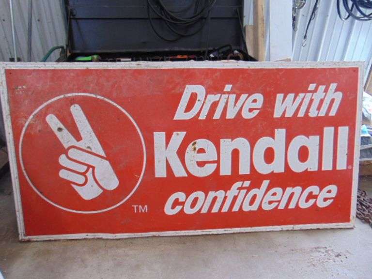 METAL DRIVE WITH KENDALL SIGN 3'X6' - Ziemer Hilbrands Auctions