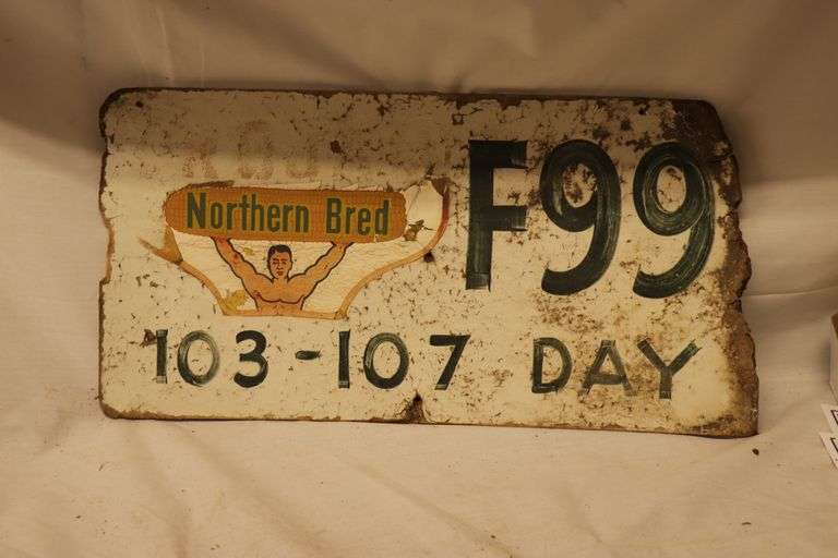 NORTHERN BRED SEED SIGN 12X 24 - Ziemer Hilbrands Auctions