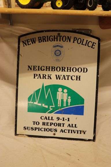 NEW BRIGHTON METAL SIGN 18 X 24 - Ziemer Hilbrands Auctions