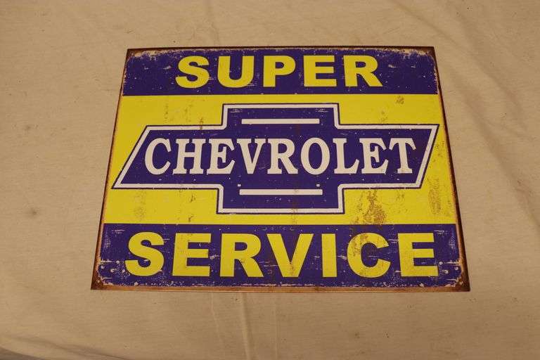 CHEVY METAL SIGN 12 X16 - Ziemer Hilbrands Auctions