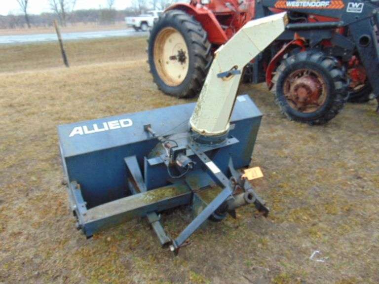 ALLIED SNOW BLOWER 5' 3 PT. ELITE SPOUT SINGLE AUGER - Ziemer Hilbrands ...