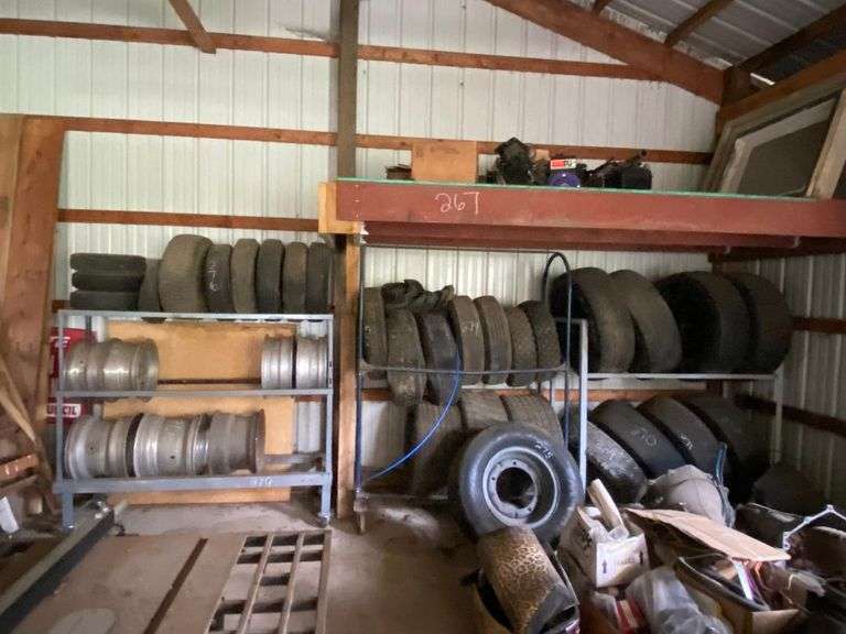 3 TIRE RACKS TIRES &RIMS NOT INCLUDED - Ziemer Hilbrands Auctions