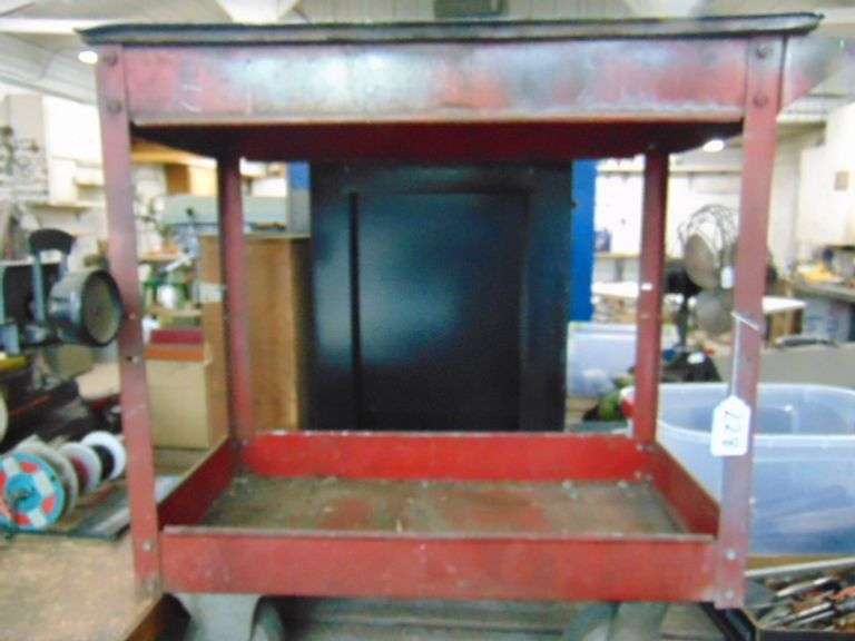 METAL SHOP CART ON WHEELS - Ziemer Hilbrands Auctions