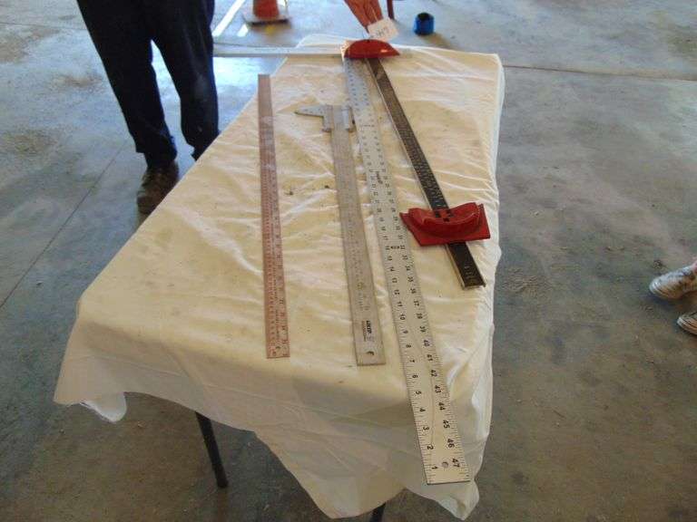 T SQUARE, BELT RULER, LARGE CALLIPER - Ziemer Hilbrands Auctions