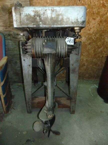NEPTUNE BOAT MOTOR ON STAND - Ziemer Hilbrands Auctions