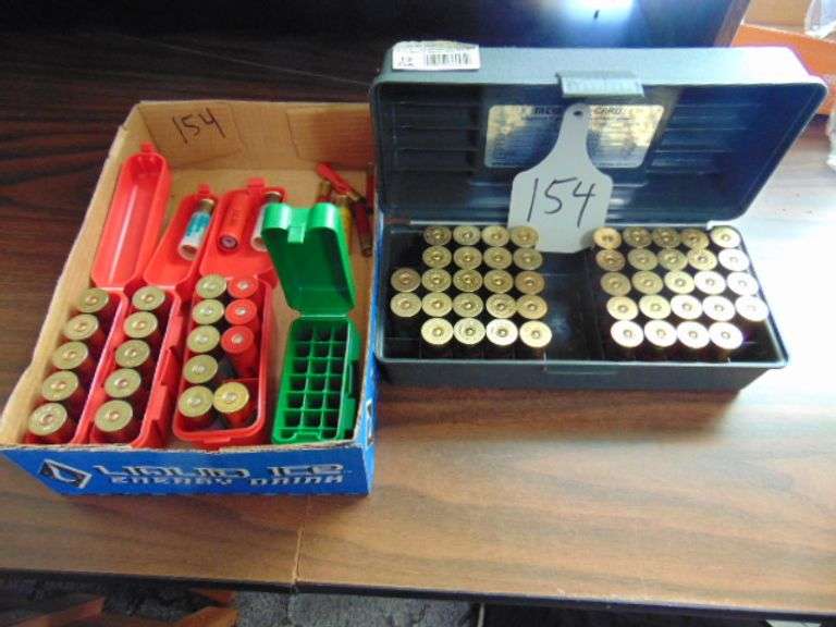 CASE OF .12 GAUGE BIRD SHOT, SLUG SHELLS, SHOT, - Ziemer Hilbrands Auctions