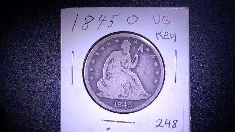 1845 O S/L 50¢ UG Key - Ziemer Hilbrands Auctions