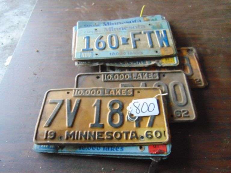 MN 50-90'S LICENSE PLATES - Ziemer Hilbrands Auctions