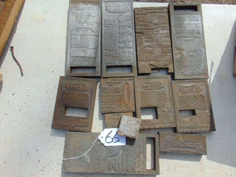 ASSORTED PRINTING BLOCKS - Ziemer Hilbrands Auctions