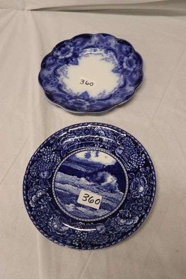 FLOW BLUE CHINA PLATES - Ziemer Hilbrands Auctions
