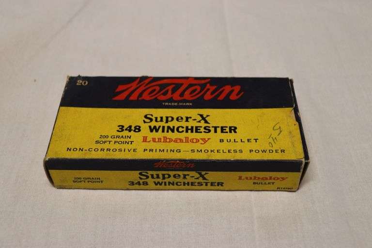 348 WINCHESTER SUPER X SHELLS - Ziemer Hilbrands Auctions